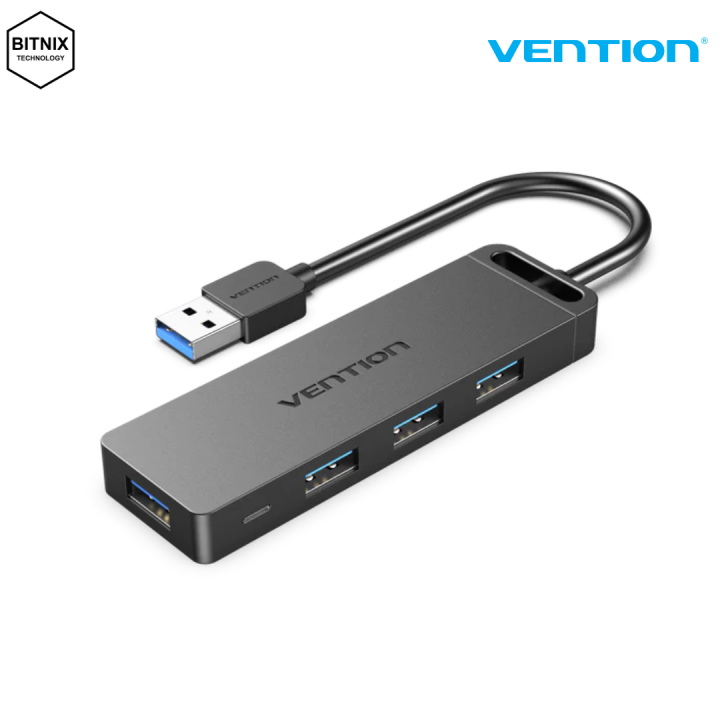 VENTION 4-Port USB 3.0 Hub W/Power Supply Black - 0.15M / 0.5M | Lazada