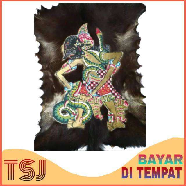 Lukisan Lembaran Wayang Kulit Bratasena Kulit Kambing Full Body ...