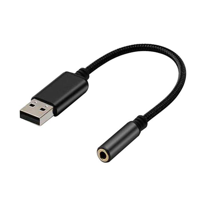 Audio Adapter USB C To 3.5mm Jack For PC Laptop Converter Plug And Play ...