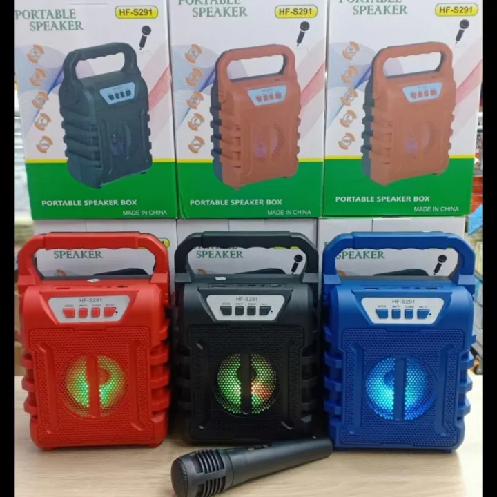 speaker lariss merek HF- S291 free mix karoke | Lazada Indonesia
