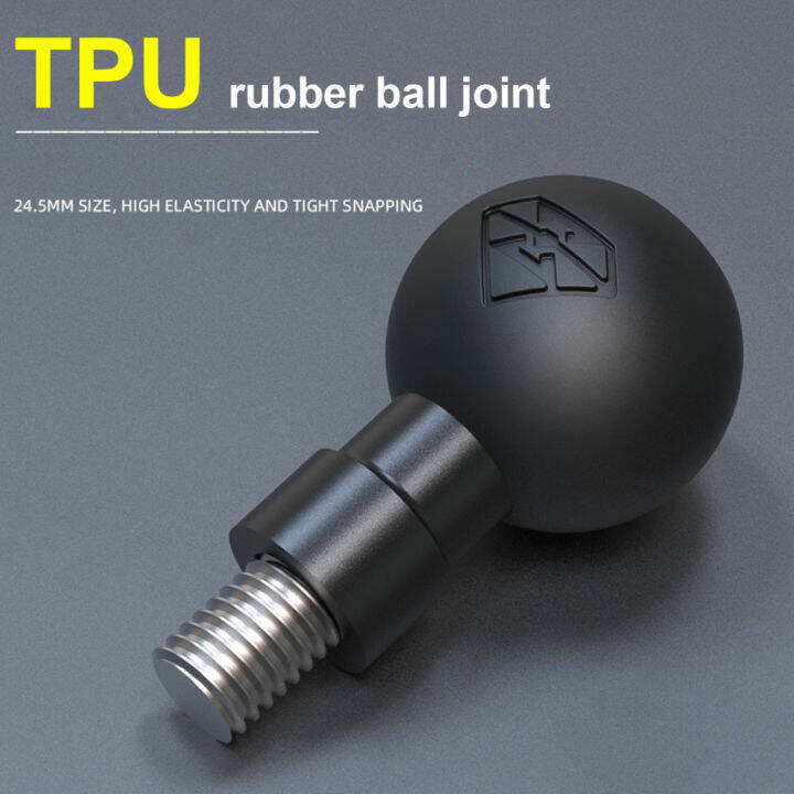 Motorcycle Rearview Mirror Ball Mount Base Aluminum Alloy M8 Ball Head ...