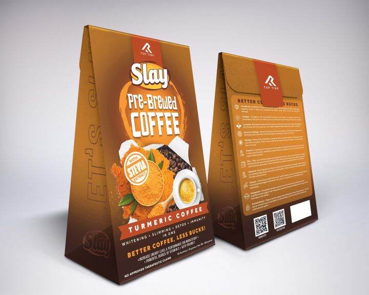 SLAY PRE-BREWED TURMERIC COFFEE Top Tier Beauty and Wellness Whitening ...