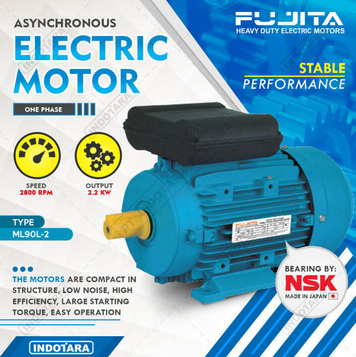 Fujita Electric Motor 1 Phase ML90L-2 | Lazada Indonesia