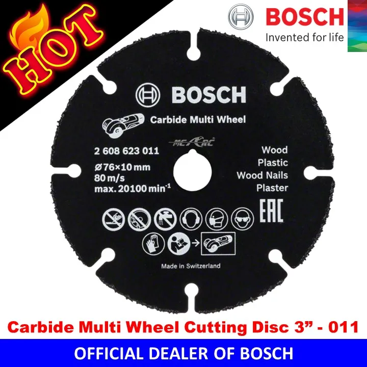 Bosch Carbide Multi Wheel Cutting Disc 3” - 011 | Lazada PH