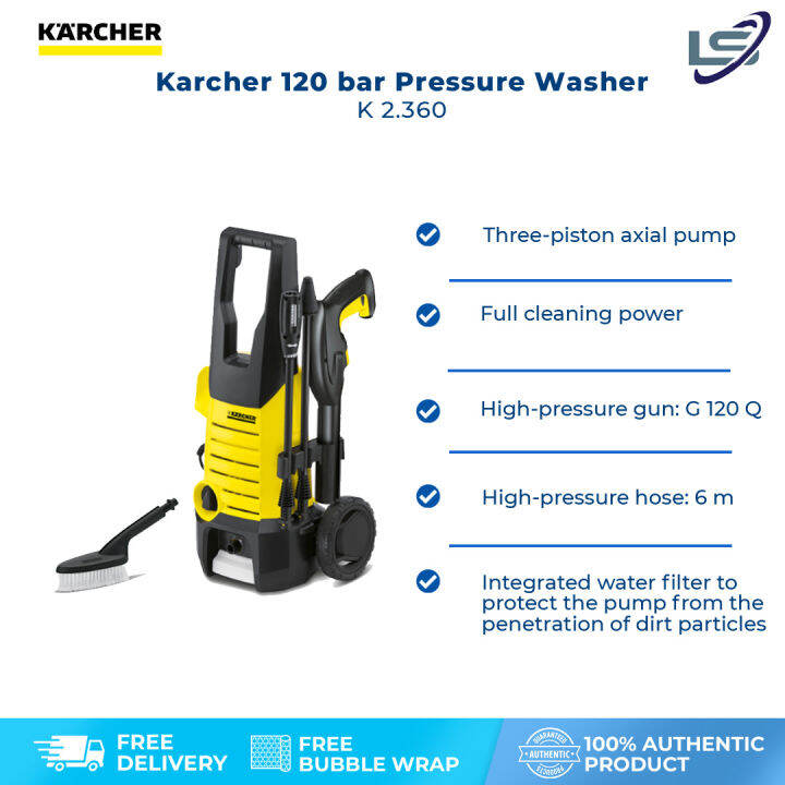 Karcher 120 Bar Pressure Washer K 2.360 | High-Pressure Gun | Full ...
