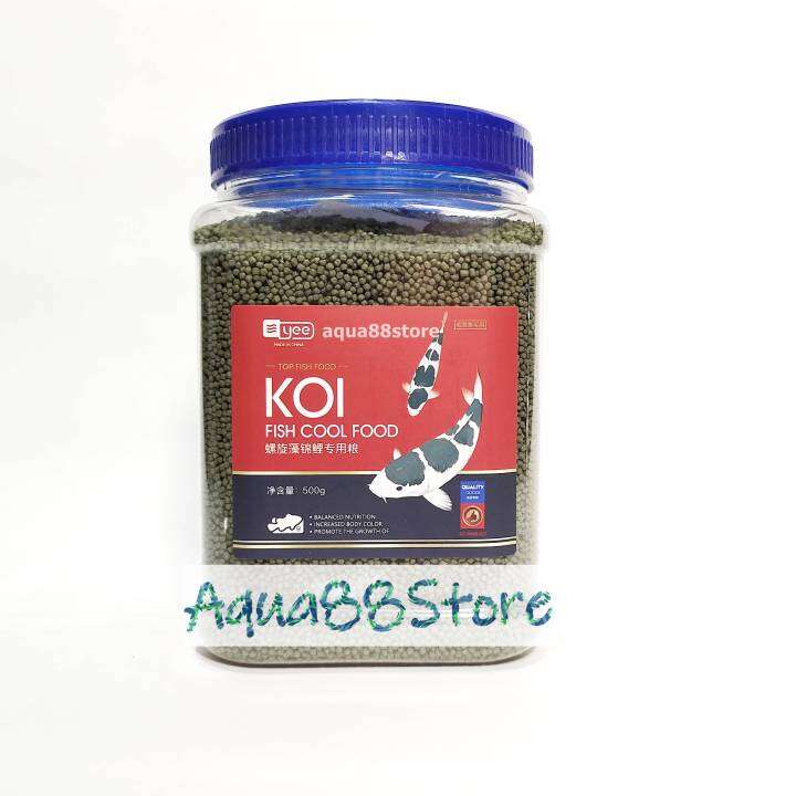 Yee Aquarium Spirulina Koi Fish Food 3.0 500g Fish Feed Pet Food YJS ...