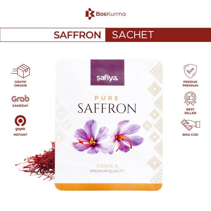 Safron Sachet 0.15 gr | Saffron Super Negin Grade A Original | Lazada ...