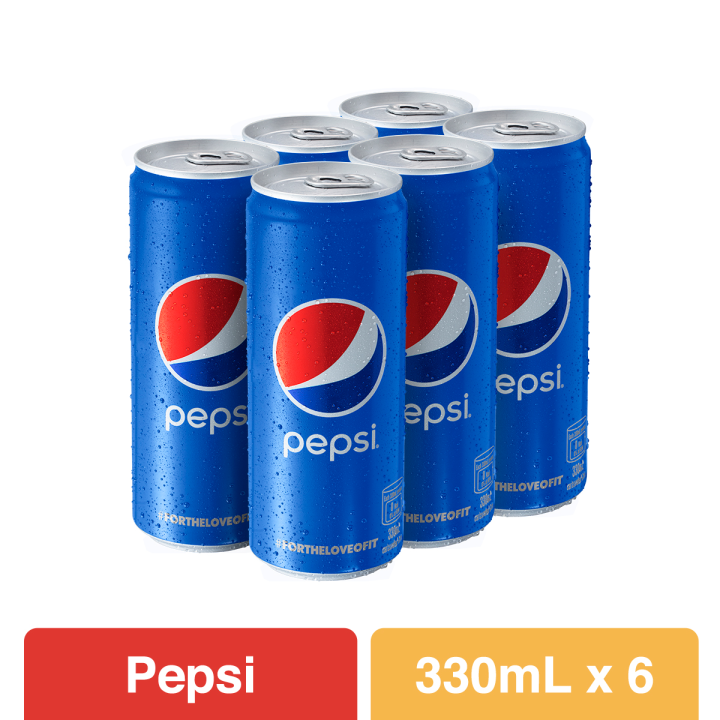 Pepsi Regular 330ml x 6 | Lazada PH