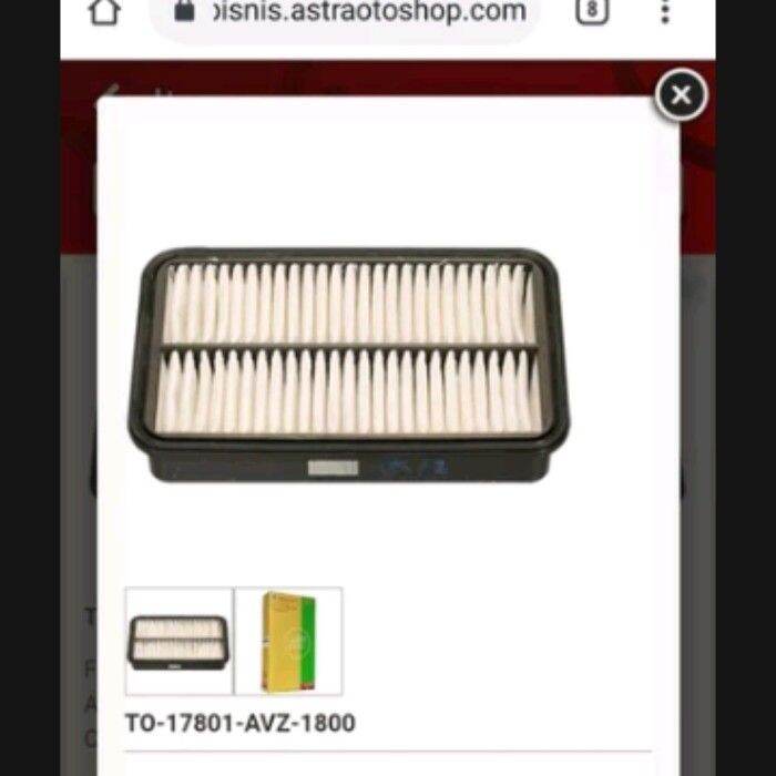 filter udara AVANZA XENIA DAN TARUNA EFI astra | Lazada Indonesia