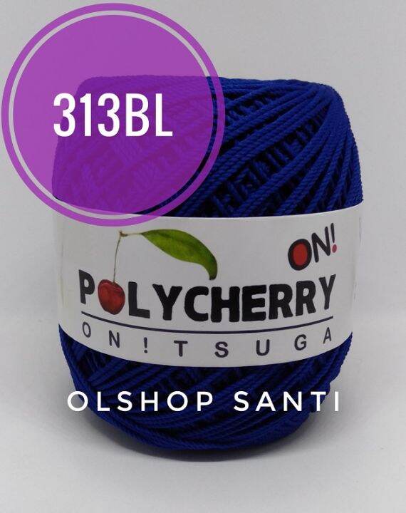 Benang Rajut POLYCHERRY Onitsuga warna BIRU TUA/ NAVY (313BL) | Lazada ...