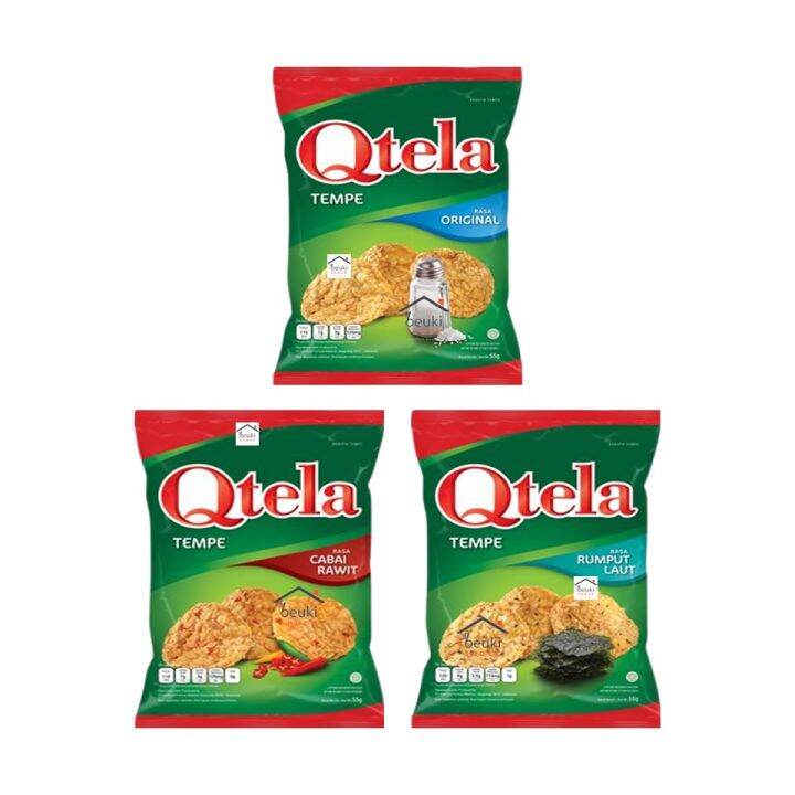 Qtela Keripik Tempe Garing dan Renyah Berbagai Varian Pilih Rasa ...