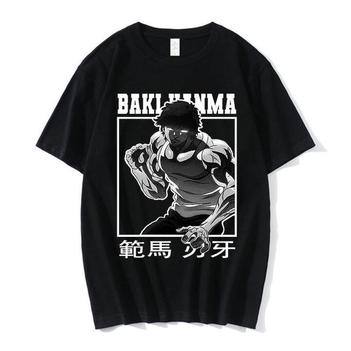 Japanese Anime Baki The Grappler T-shirt Manga Hanma Yujiro Short ...