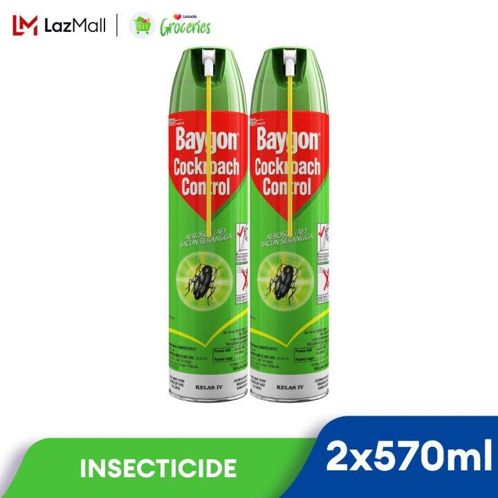 BAYGON COCKROACH CONTROL 570ML TWINPACK | Lazada