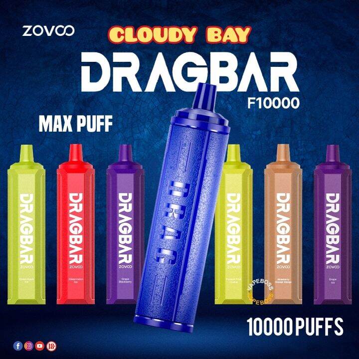 (DISPOSABLE) ORIGINAL ZOOVOO DRAGBAR F10000 VOOPOO ZOVOO DRAGBAR 10000 PUFF DISPOSABLE DRAG BAR ...