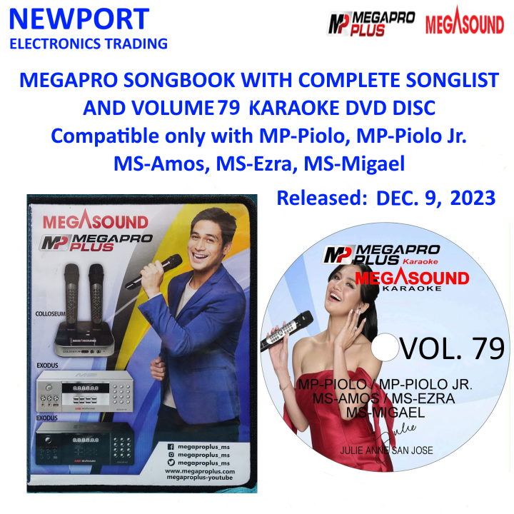 VOLUME 79 KARAOKE CD AND MEGAPRO PLUS SONGBOOK WITH COMPLETE SONGLIST AND , COMPATIBLE ONLY WITH ...