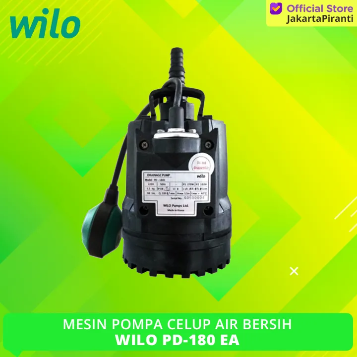 Mesin Pompa Celup Air Bersih Submersible Pump Wilo PD 180 EA | Lazada Indonesia
