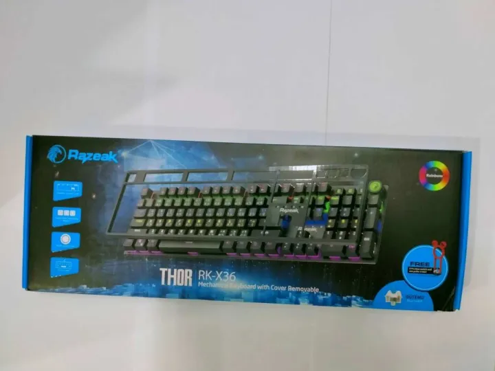 Razeak Rk-x36 Keyboard RGB Gaming Mechanical | Lazada.co.th