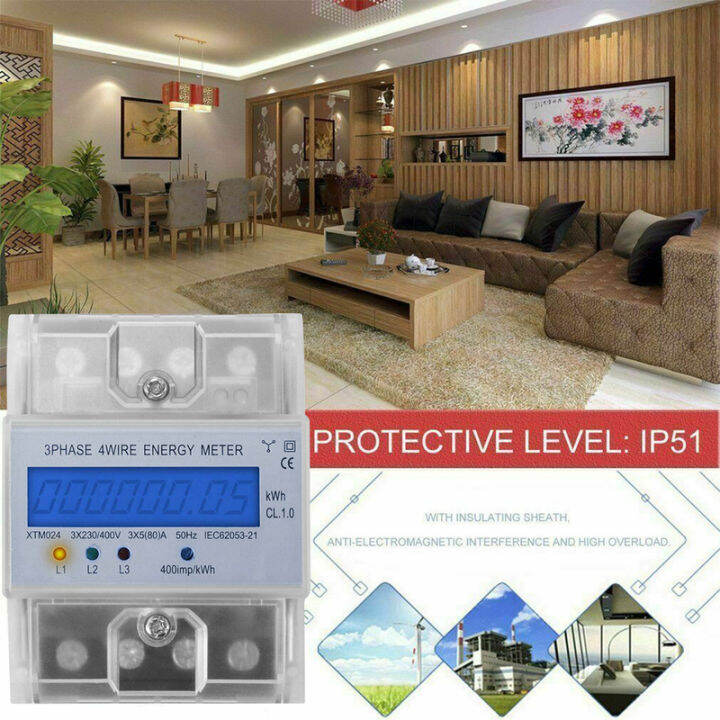 DAGAFGA LCD tiga fase Meter, 3 fase 4-kawat pengukur energi Digital ... DAGAFGA LCD tiga fase Meter, 3 fase 4-kawat pengukur energi Digital ...