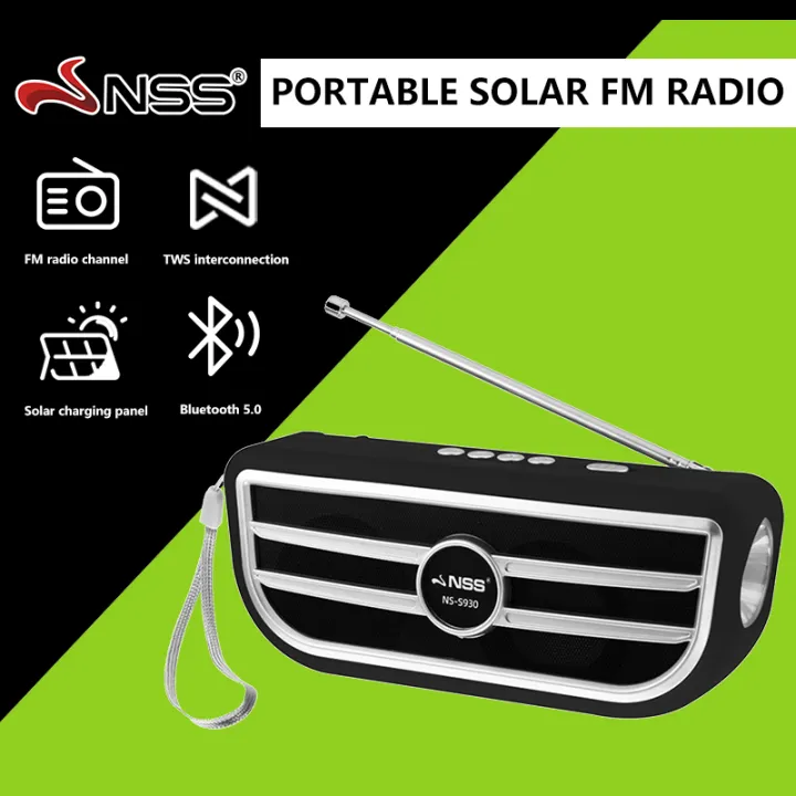 NSS 8 in 1 Solar Radio fm am sale Radio with Bluetooth 5.0 Speaker ...