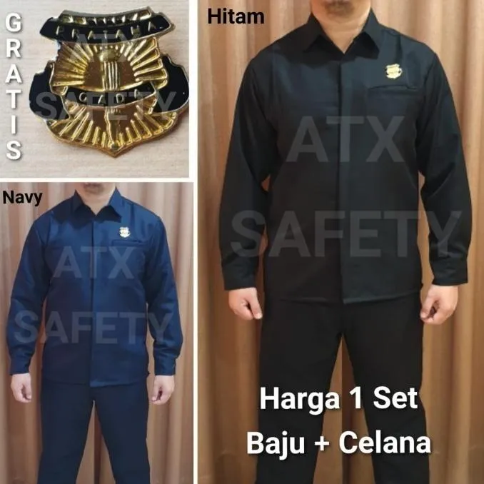 Baju Seragam Security Paspampres Lengan Panjang Merk Atx Dijamin Puas ...