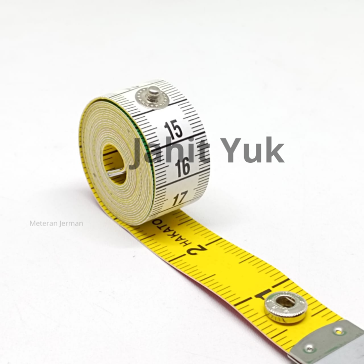 Meteran Jahit / Meteran Kuning Putih Quality Jerman Serbaguna | Lazada ...