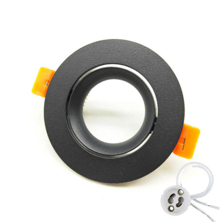 LED Spot Downlight Ceiling Recessed Lamp Round Black Downlight Fitting ...