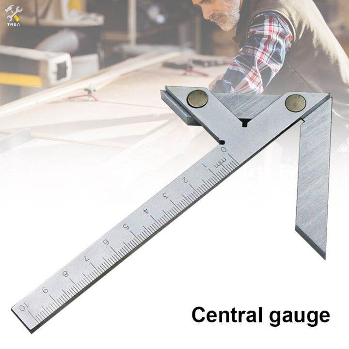 TRER High-carbon Steel Center Gauge Ruler Angle Finder Center Finding ...