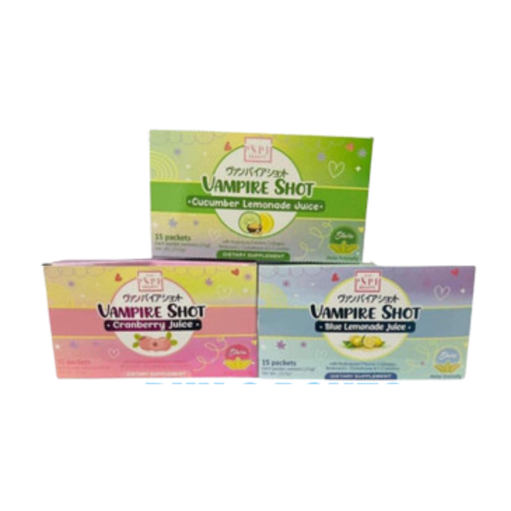 PSPH Vampire Shot Cranberry Juice, Blue Lemonade, Cucumber Lemon ...