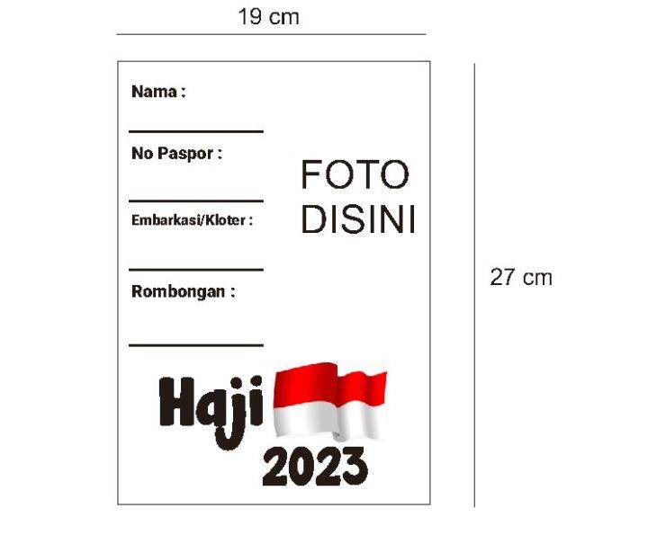 Stiker Penanda Koper Identitas Naik Haji Umroh Lansia Embarkasi Kloter ...