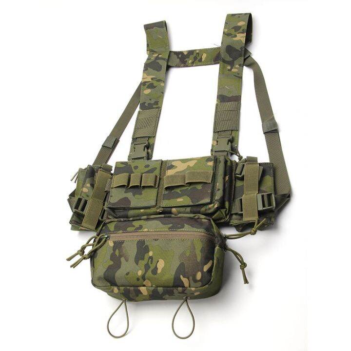 Tactical MK3 Chest Rig Micro Chassis SACK Pouch H Harness M4 AK ...