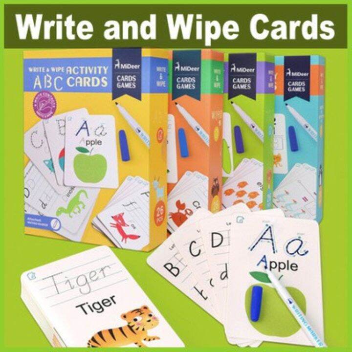 Mideer Write And Wipe Activity Cleaning Cards Set | Lazada PH