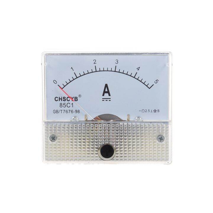85C1-A Analog Current Panel Meter DC 5A AMP Ammeter | Lazada PH