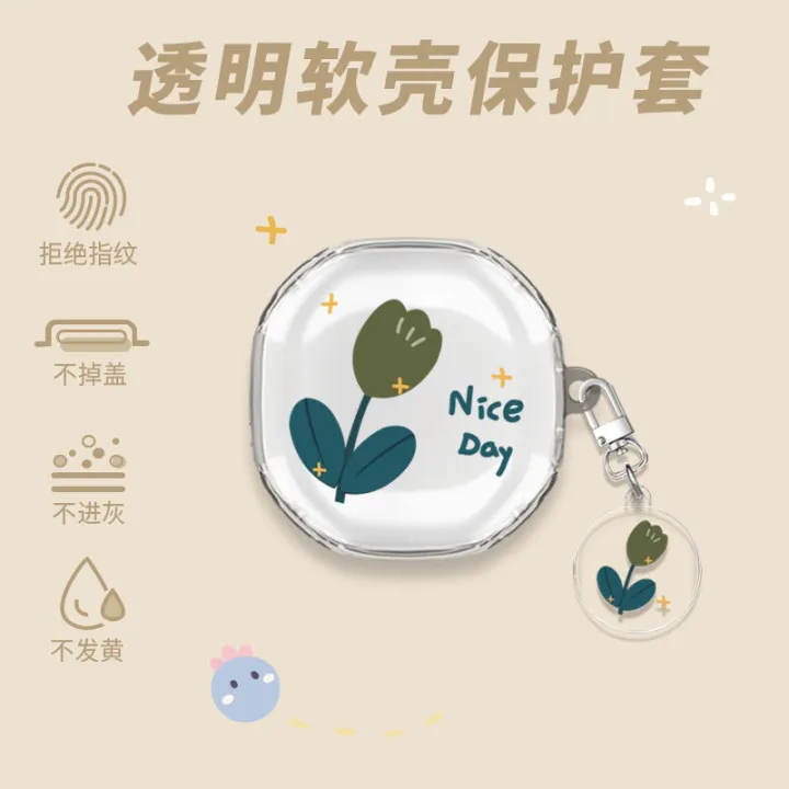 ใช้ได้กับ Baseus Enอัพโหลด Wm01 Plus เคสหูฟังบลูทูธไร้สายลายดอกไม้ ...