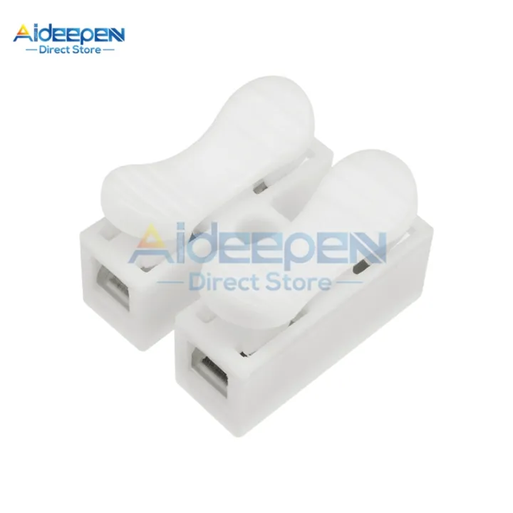 【CW】 10Pcs CH 2 Spring Wire Quick Connector 2 Pin Electrical Crimp ...