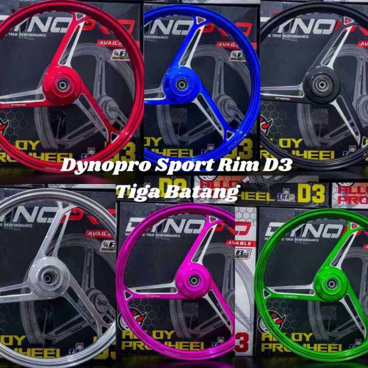 Dynopro Sport Rim D3 Tiga Batang Y16 Y15 LC135 Rs150 RS-X 1.6/1.6-17 1.6/1.85-17 Sport Rim ...