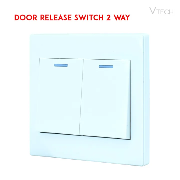 2 WAY PUSH BUTTON SWITCH FOR DOOR ACCESS CONTROL SYSTEM EXIT NO/COM PVC ...