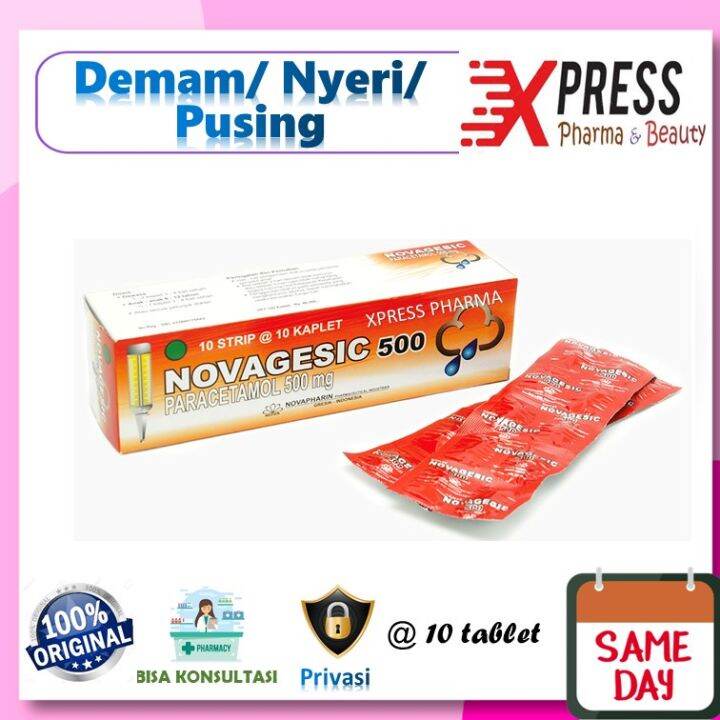 ⚡XPRESS⚡ Novagesic STRIP Obat Demam Panas Nyeri Paracetamol Parasetamol ...