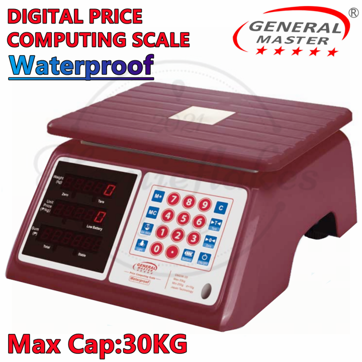 General Master Waterproof Digital Scale Price Computing Scale 30KG GMDW ...