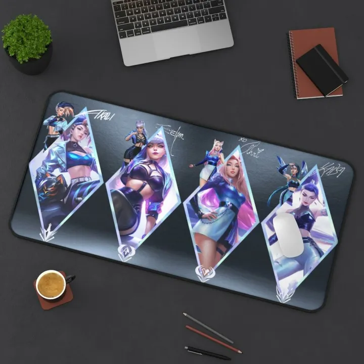 League of Legends KDA Desk Mat | Ahri Mousepad | Kali Mousepad ...