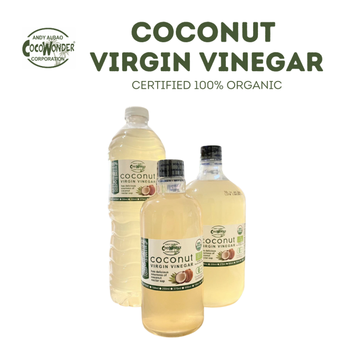 VIRGIN VINEGAR - COCOWONDER- Organic, Plain, All Purpose, has Delicious ...