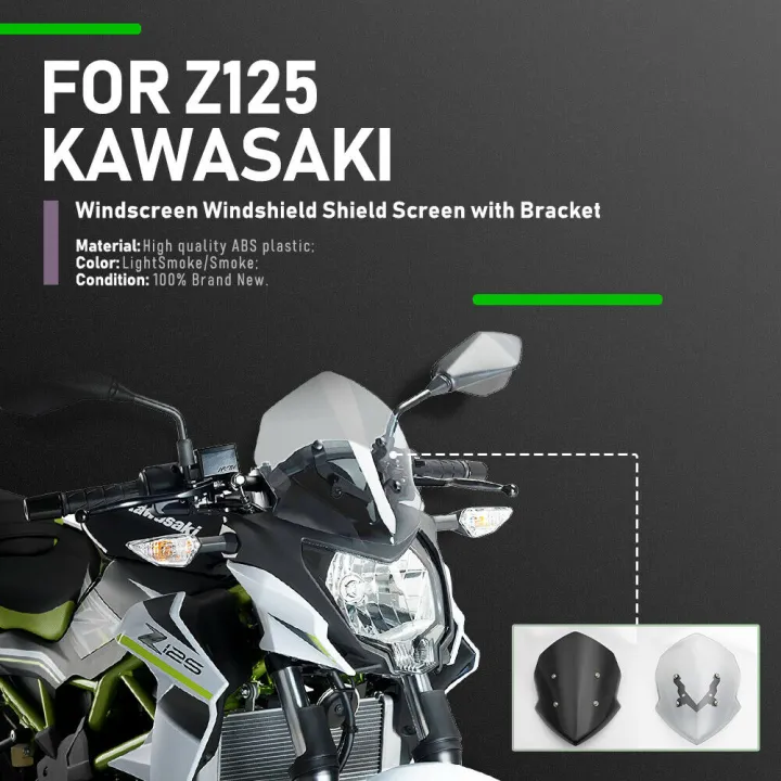Ultrasupplier Smoke Z125 Accessories Motorcycle Windshield Windscreen ...