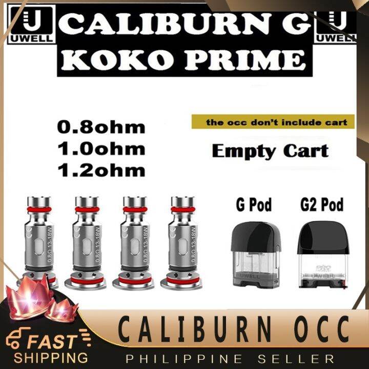 vape Authentic Uwell CALIBURN G Caliburn G2 OCC coil 0.8/1.0/1.2ohm ...