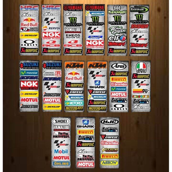 Side Strip Motor Sticker (1 set MotoGP and Helmet Sticker) | Lazada PH