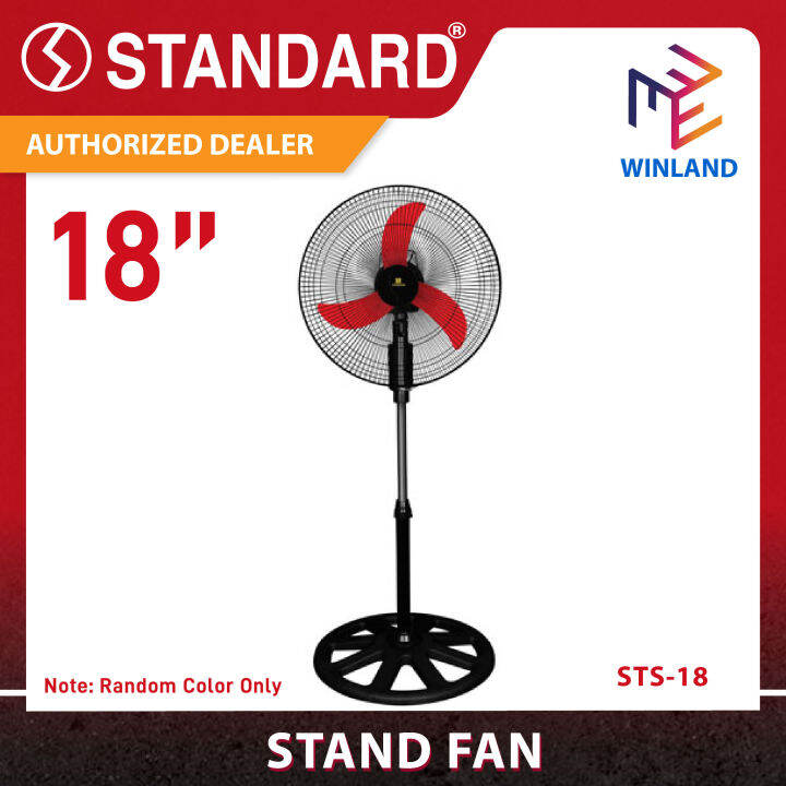 STANDARD Appliances by Winland Powerful Wind Electric Fan Stand Fan 18 ...
