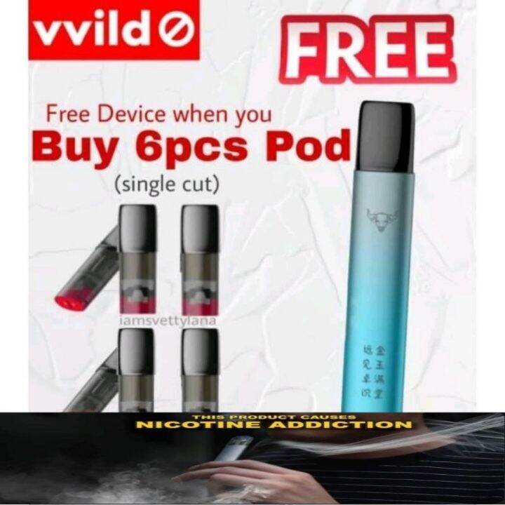 vape 𝑺𝑨𝑳𝑬! 𝑳𝑬𝑮𝑰𝑻 Vvild (single cut) per piece pod | Lazada PH