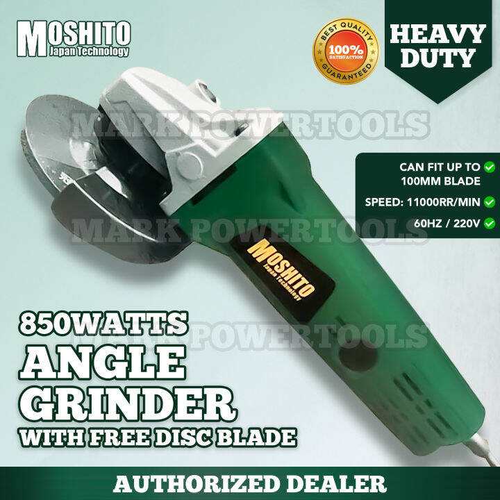 MOSHITO Original INDUSTRIAL Angle Grinder 850W 100% Copper | Lazada PH