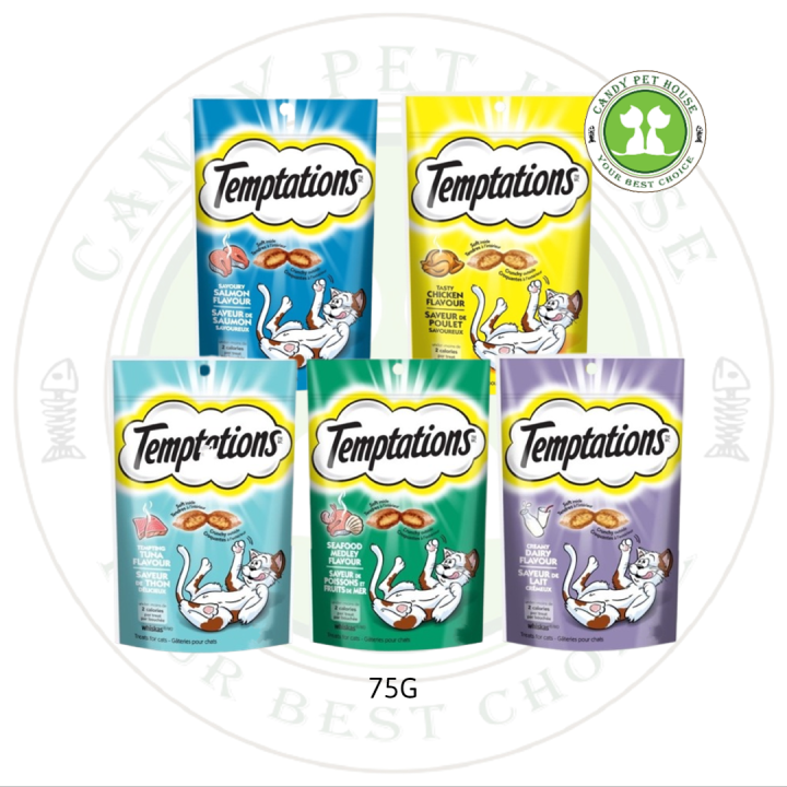 Temptations Cat Treats (Assorted Flavors) - 75g | Lazada