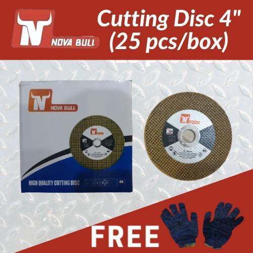 NOVA BULL Cutting Disc 4 (25 pcs per box) Metal / Stainless Steel ...