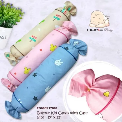 Kid Cartoon Bolster With Case 100% Cotton 17" X 21" (Random Design ...