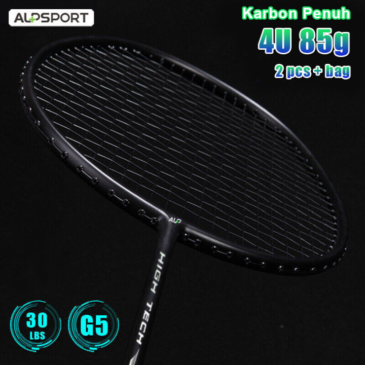 Alpsport RR badminton racket, 2 PCs 100 original carbon fiber 4U G5 ...